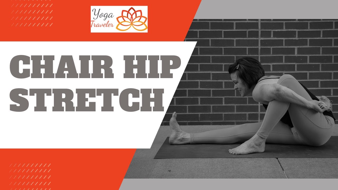 Hip Stretches on Chair - YouTube