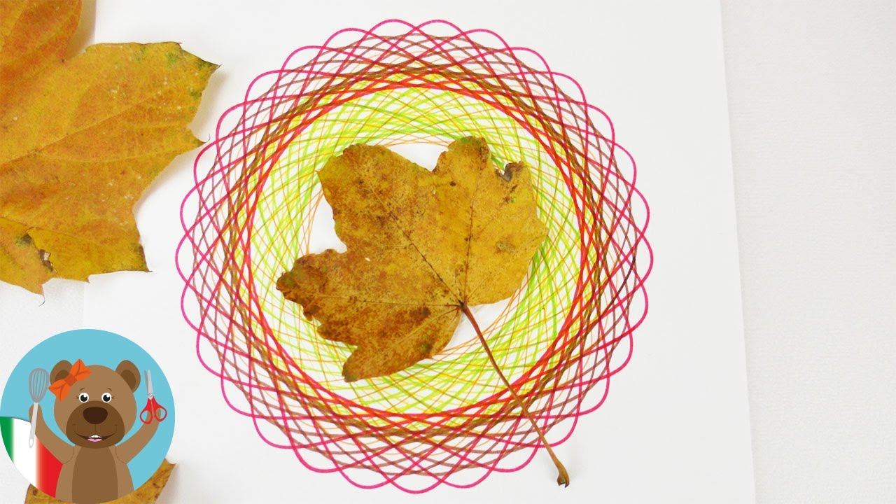 disegnare un mandala d'autunno colorato con foglie | colorare con lo ...