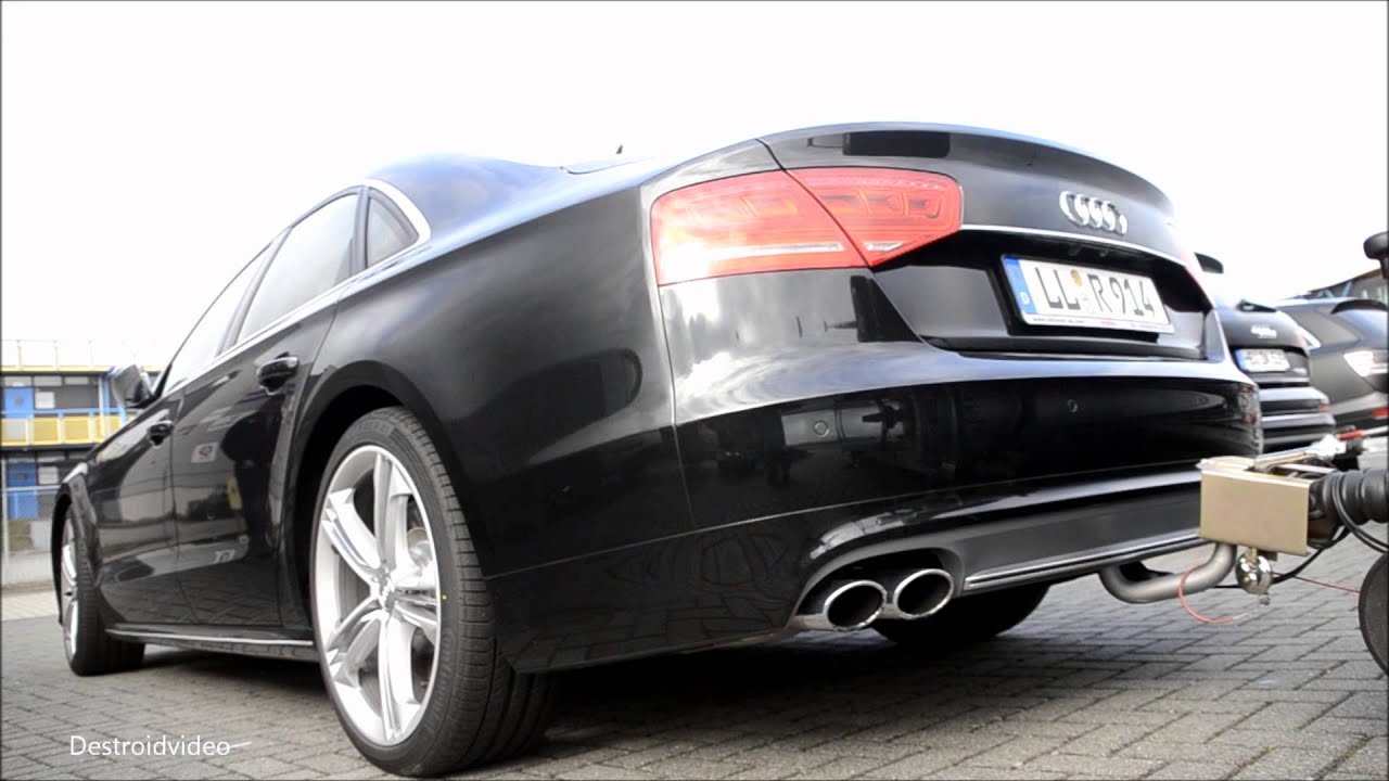 2012 Audi S8 V8T overview, interior, start-up and revs - YouTube