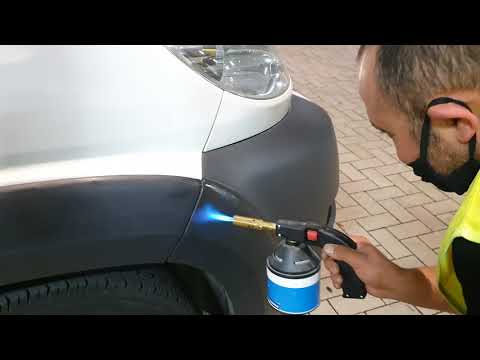 car bumper polishing with fire!! Kolay tampon parlatma pürmüz ile!!