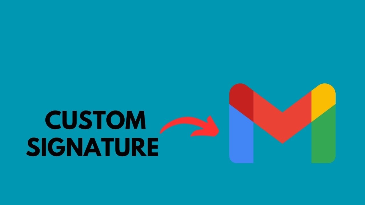Make a Custom Gmail Signature With Image 2025 - YouTube