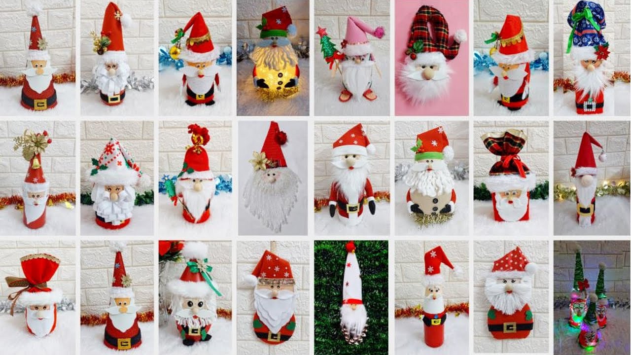 22 Santa making idea with different affordable materials |Best out of ...