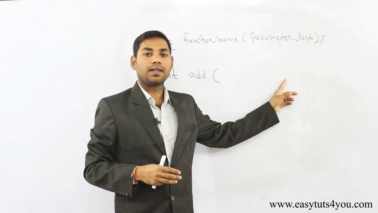 Lecture-20, Function Prototype and Call in C++ YouTube - YouTube