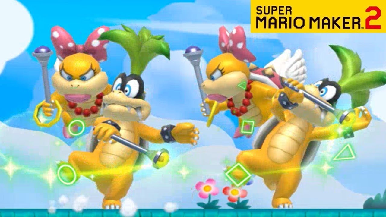 SUPER MARIO MAKER 2 - KOOPALINGS BOSS RUSH, FIGHT & BATTLE STAGES ...