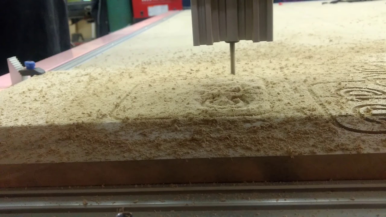 Delusional designs CNC milling with 500 watt spindle - YouTube