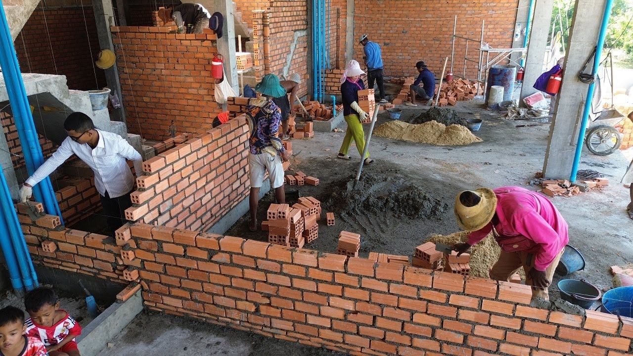 Build Your Own Brick Walls Easily, Red Brick Build, Construction ...