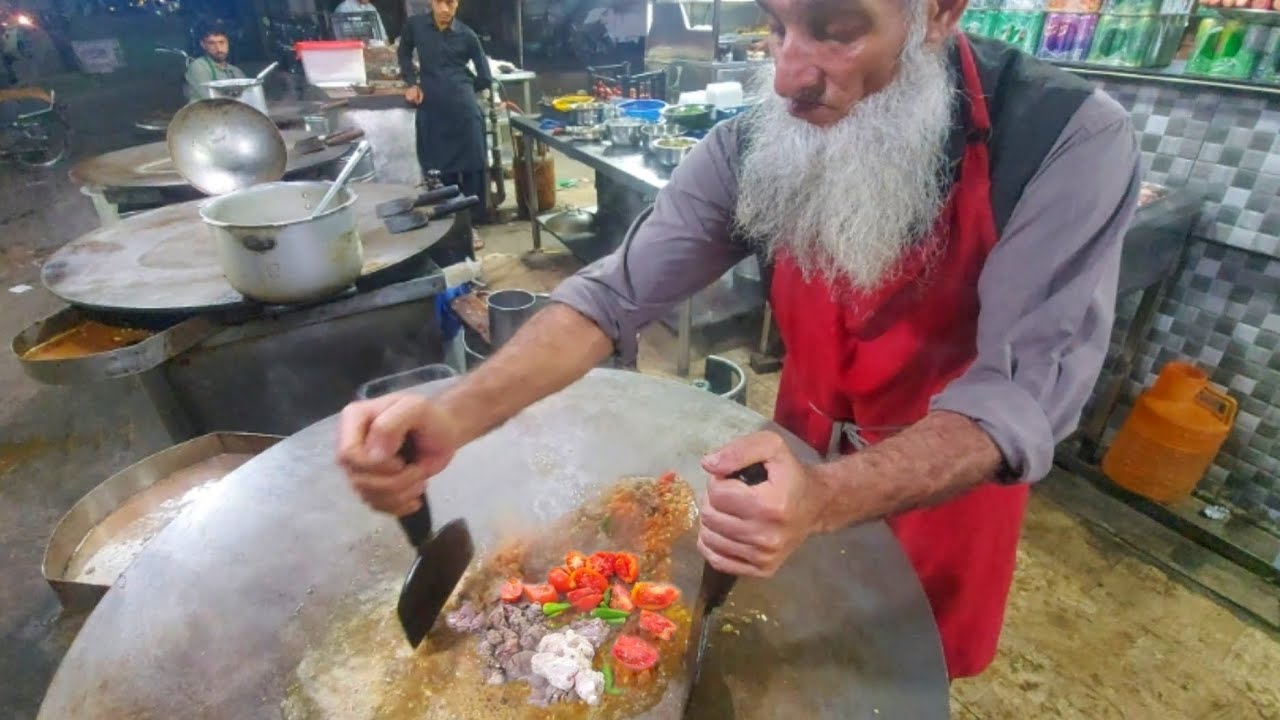 Tawa Fry Kata Kat Buttery Goat Brain, Liver & OFFAL STEW | Karachi ...