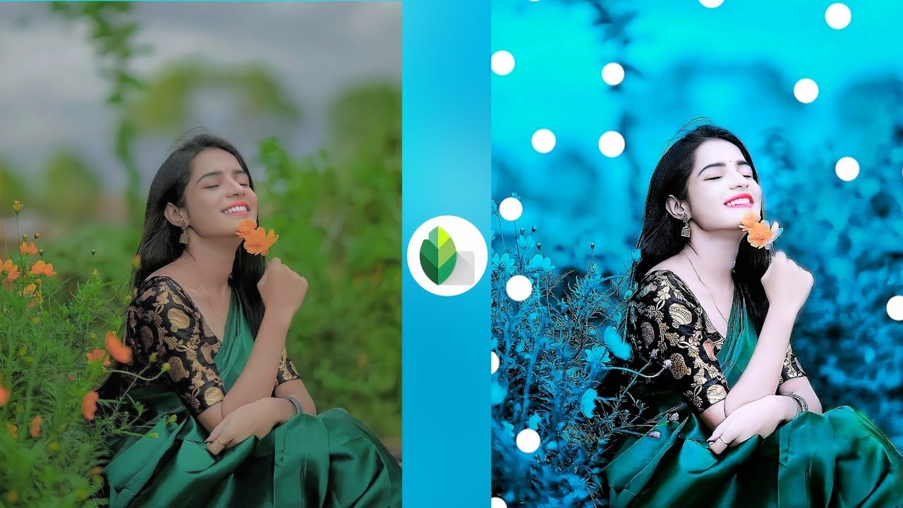 Snapseed blue background colour change photo editing | snapseed bokha ...