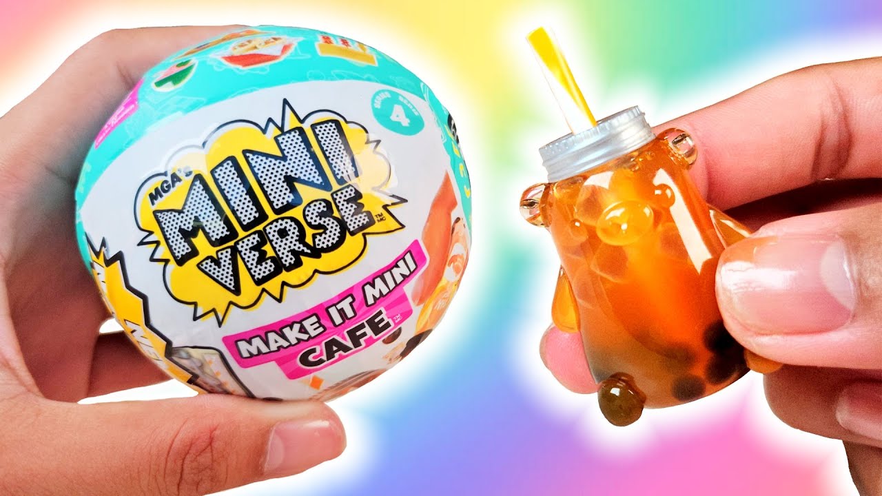 MAKING MINI BOBA TEA! MiniVerse Cafe Series 4 Boba Bear, Chocolate ...