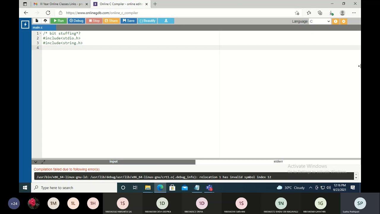 cnlab # 1 | Bit stuffing | Framing in Data Link Layer - YouTube