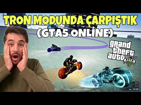GTA 5 TRON MODUNDA ÇARPIŞTIK, EN EĞLENCELİ FACE TO FACE! (GTA5 ONLİNE)