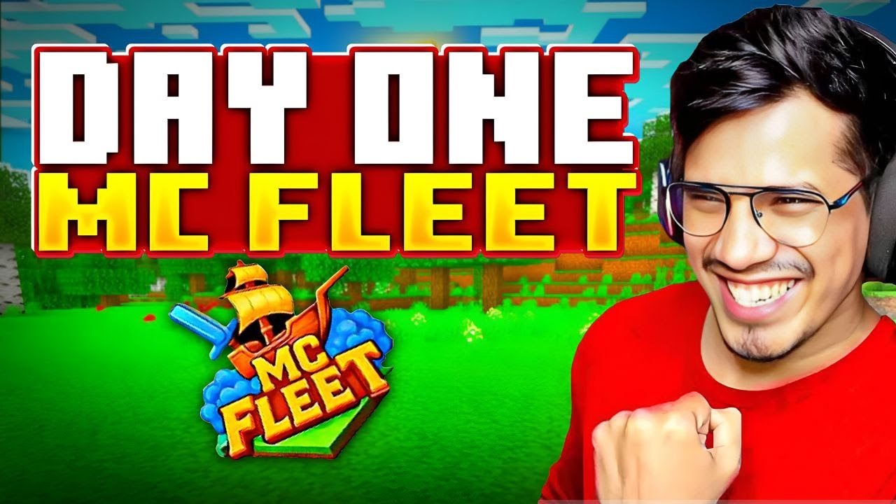 "DAY ONE in MC FLEET! | Playing on GamerFleet's Minecraft Server LIVE 🚀 ...