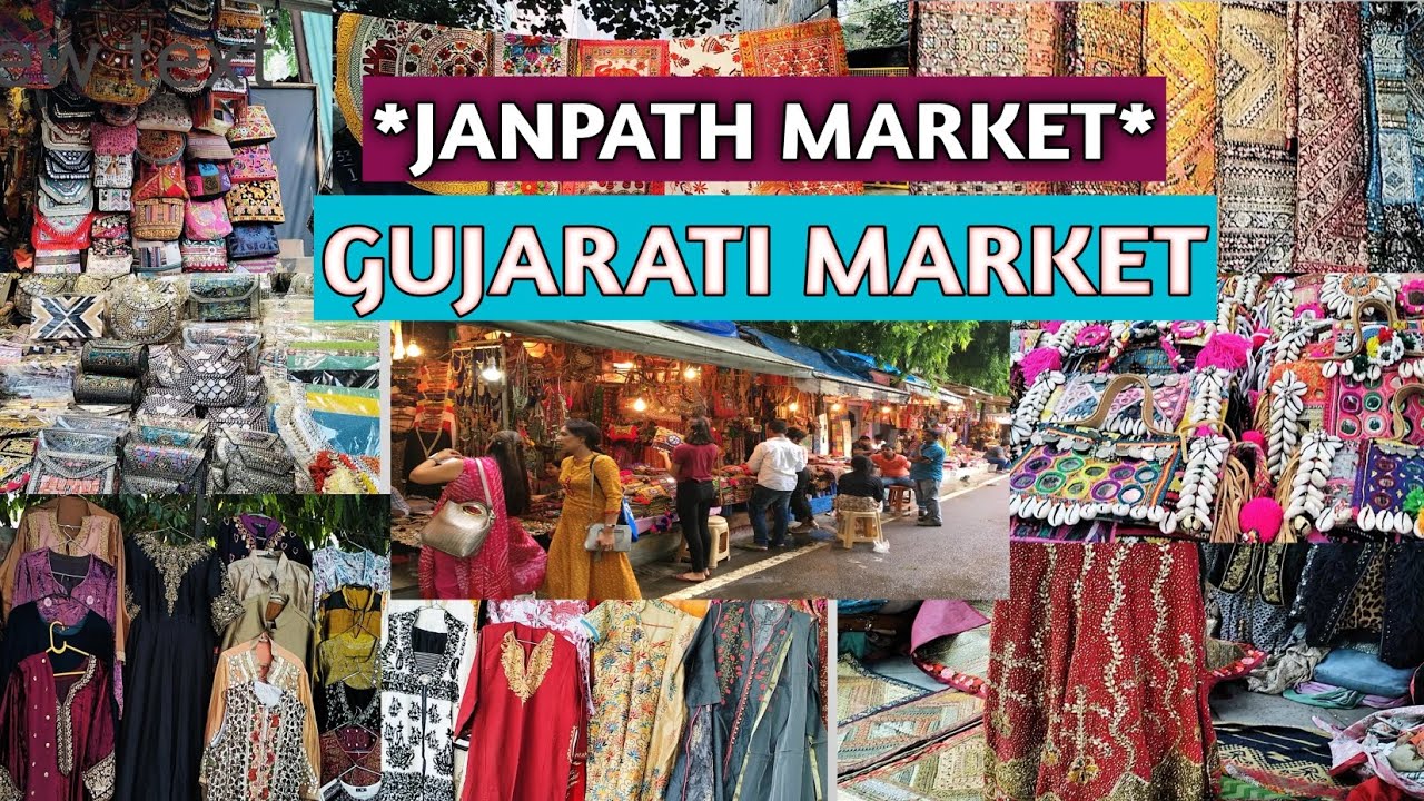 JANPATH MARKET Gujarati Lane | Don't Miss This lane for Best BOHO ...