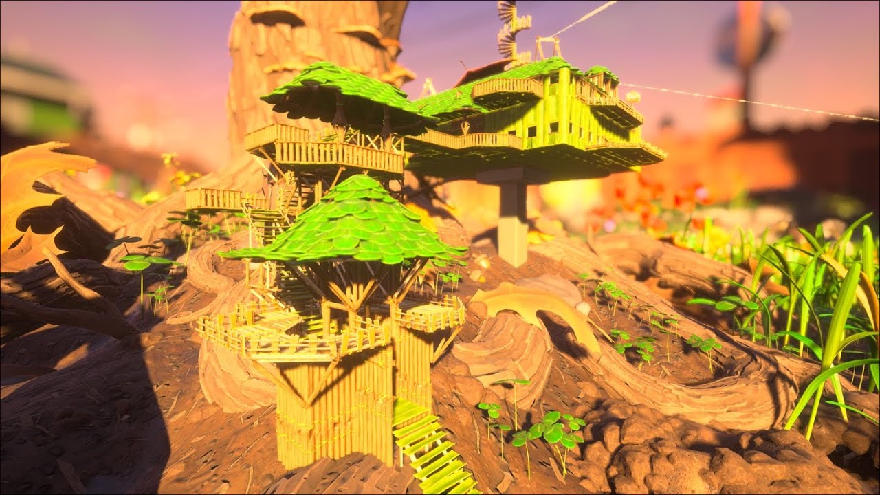 Epic Grounded Oak Tree Lantern Base (Nighttime Version) - YouTube