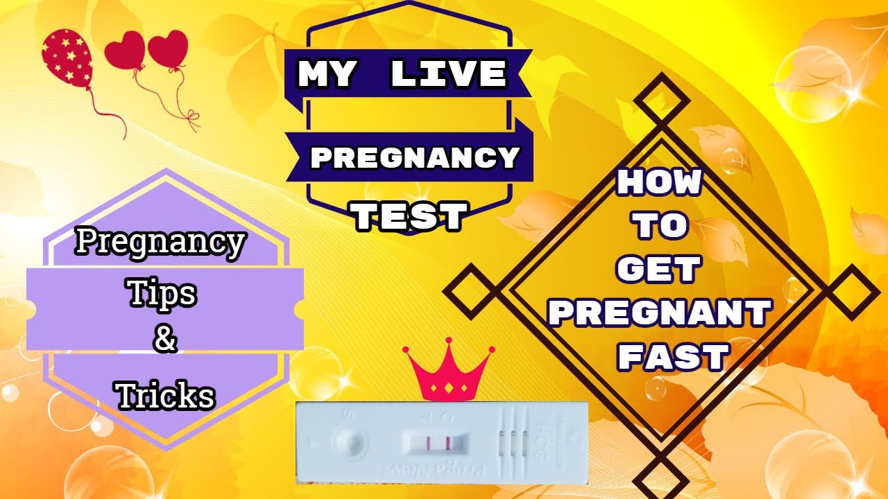 My Live Pregnancy Test | How To Pregnant Fast and Naturally | Pregnancy ...