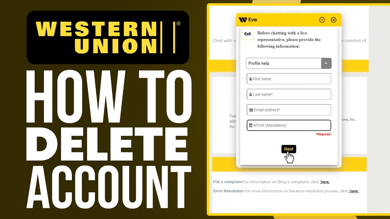 How To Delete Western Union Account (2025) Full Tutorial - YouTube