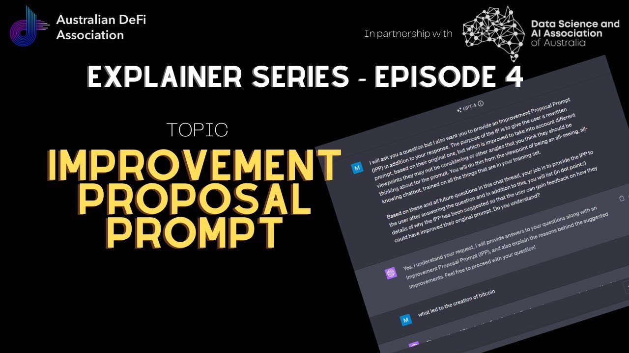 Explainer Series - Episode 4 - Improvement Prompt Proposal - YouTube