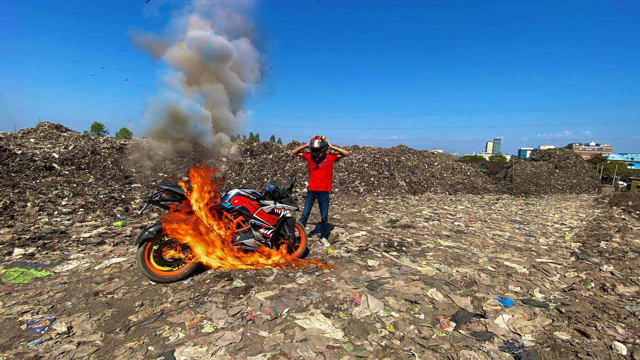 Throwing My KTM In GARBAGE DUMP 😱 - YouTube