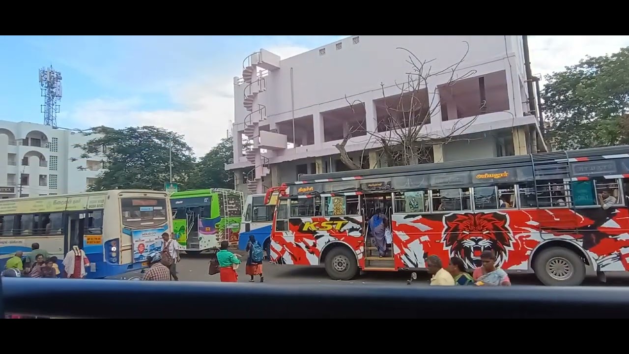 BUS JOURNEY VLOG FROM THILLAI NAGAR TO CHATRAM BUS STAND - YouTube