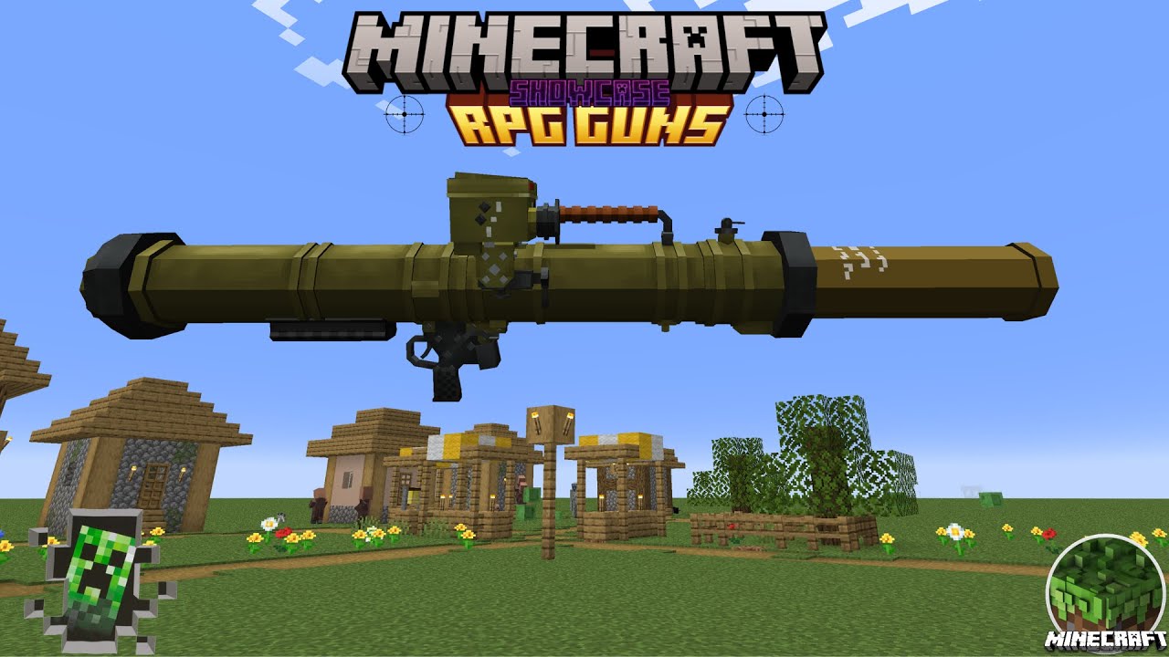 Minecraft RPG Guns Showcase - YouTube