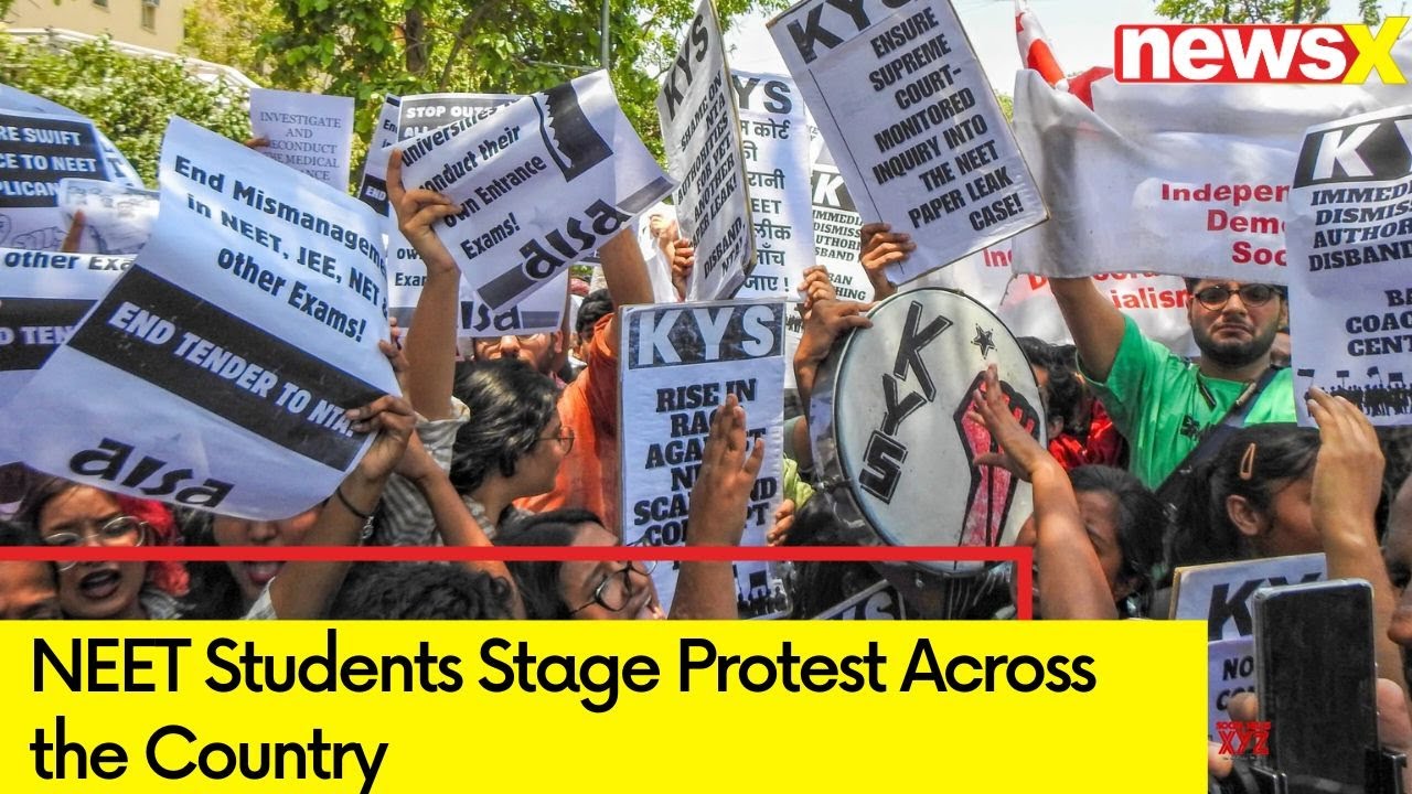 NEET Students Stage Protest Across the Country | NEET Irregularities ...