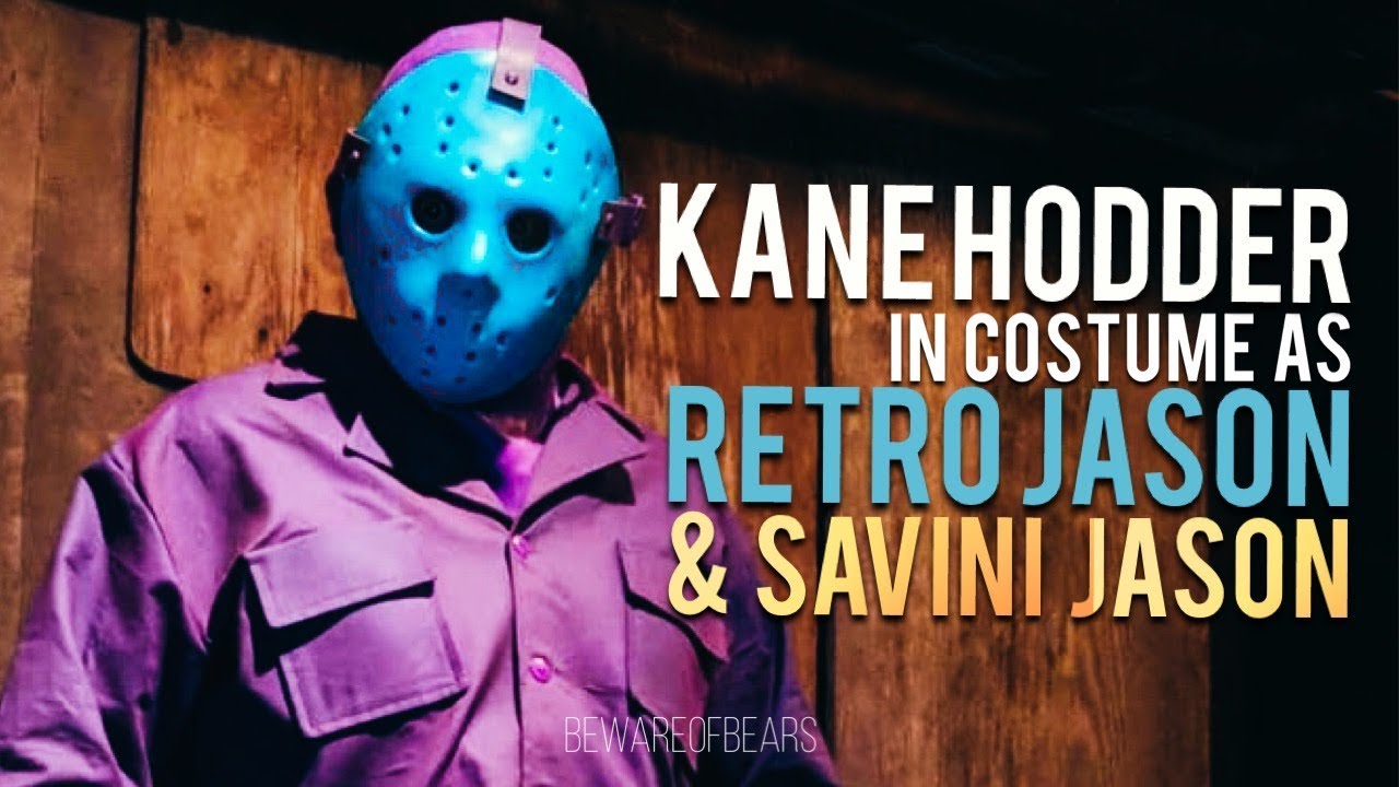 Kane Hodder in Costume as Retro Jason & Savini Jason - YouTube