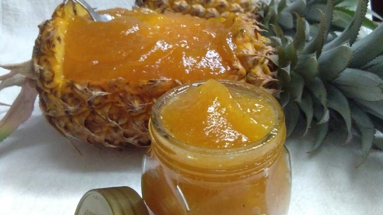 Pineapple Jam || പൈനാപ്പിൾ ജാ० || How to make pineapple jam at home ...