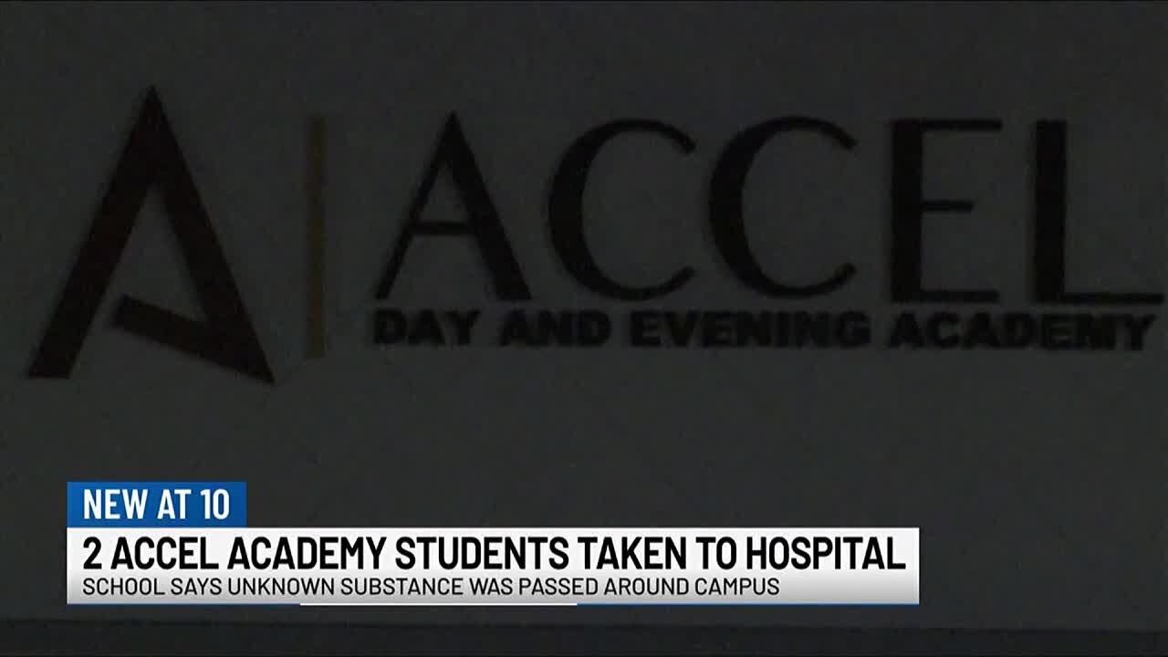 Accel Academy said 2 students taken to hospital after an unknown ...