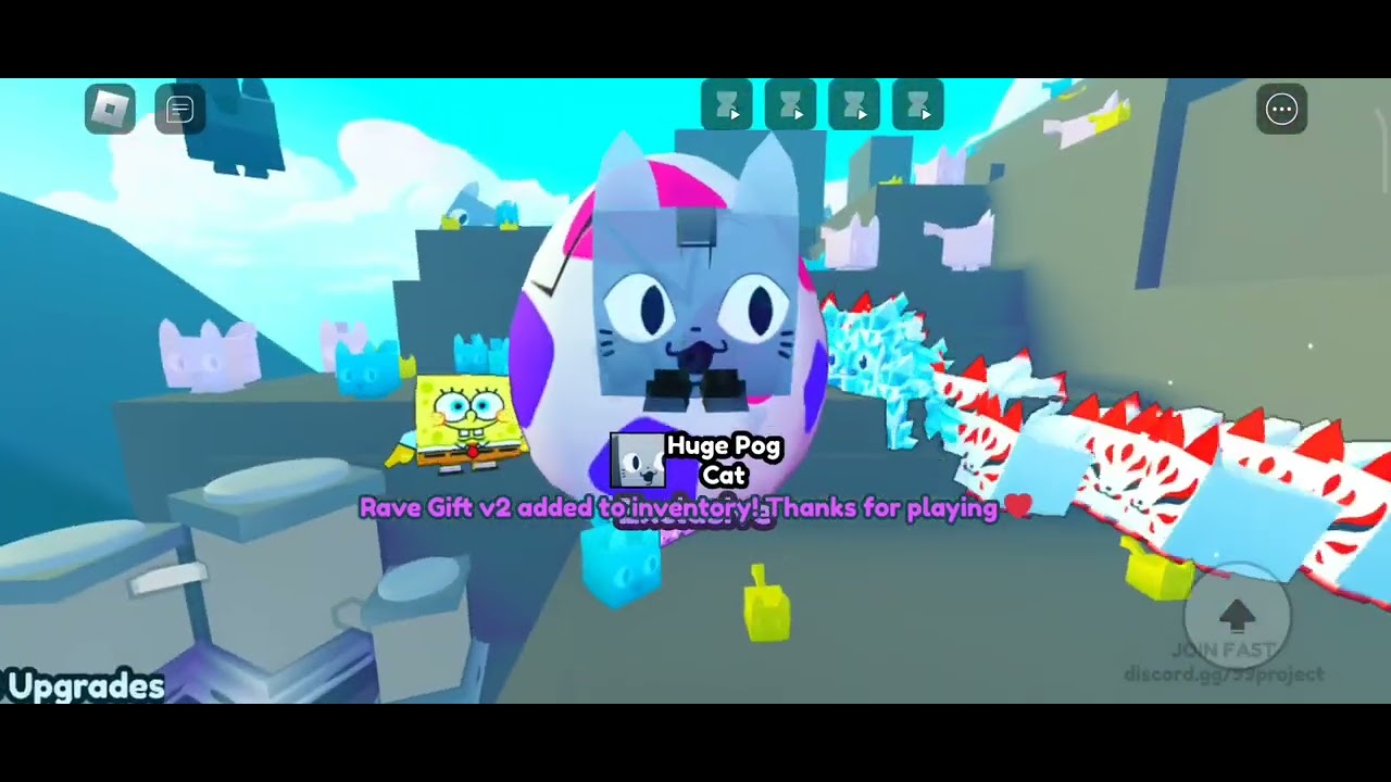 Hatching Rainbow Gigantomax Pog Cat In Psx Modded - YouTube