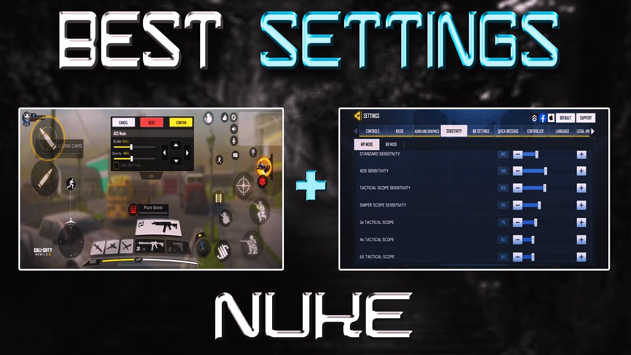 BASIC SETTINGS + 3 FINGER HUD (nuke gameplay) - YouTube