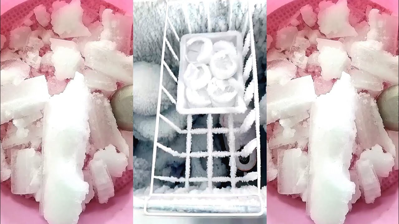 ASMR HARD ICE EATING / CRUSHED ICE / ICICLE ICE / FREZEER FROST. ICE ...