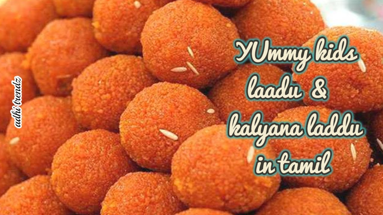 Yummy Laddu sweet recipe in Tamil|கல்யாண லட்டு| orange color laddu ...