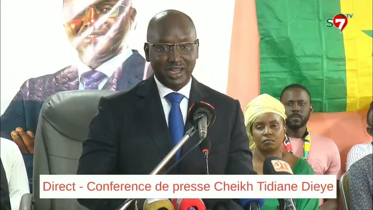 Direct - Le Ministre Cheikh Tidiane Dieye face à la Presse après les ...