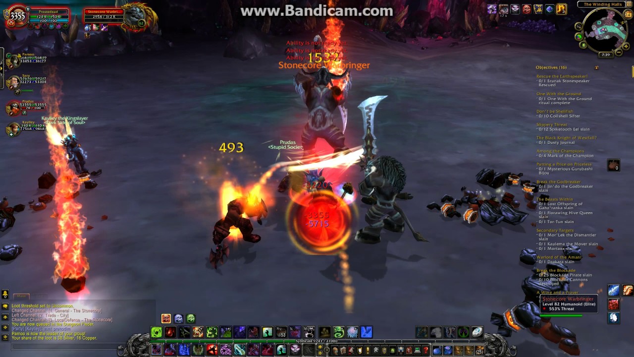 WORLD OF WARCRAFT STONECORE 1/5 - YouTube