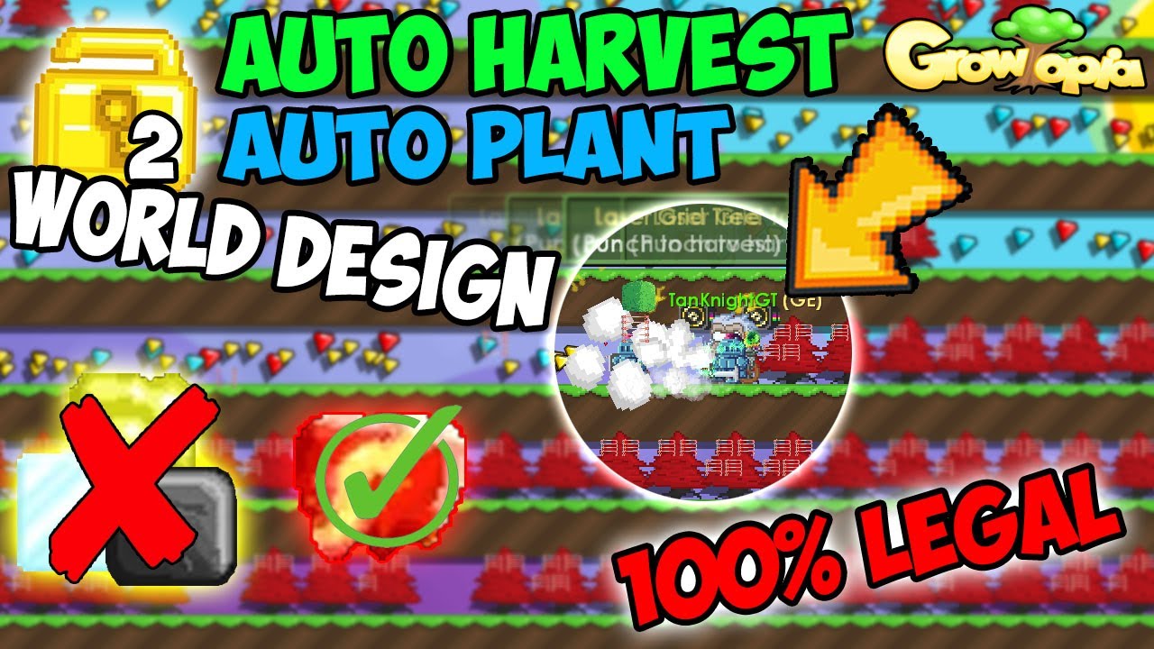 AUTO FARM WORLD DESIGN WITH 2WLS 🤗 AUTO HARVEST | AUTO PLANT 🤗 ...