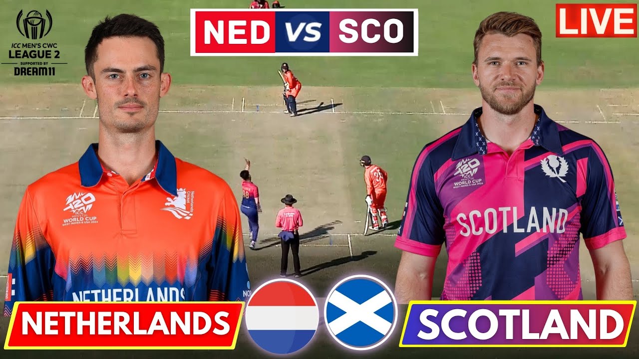 🔴Live: Netherlands vs Scotland Live Score | 64th Match | Live Cricket ...