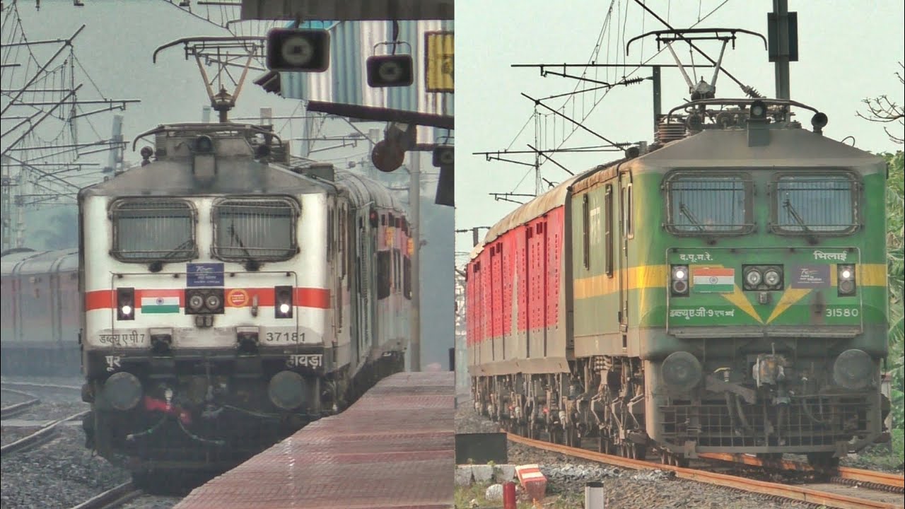 FAST AND FURIOUS FREIGHT LOCOMOTIVE VS PASSENGER LOCOMOTIVE COMPILATION ...
