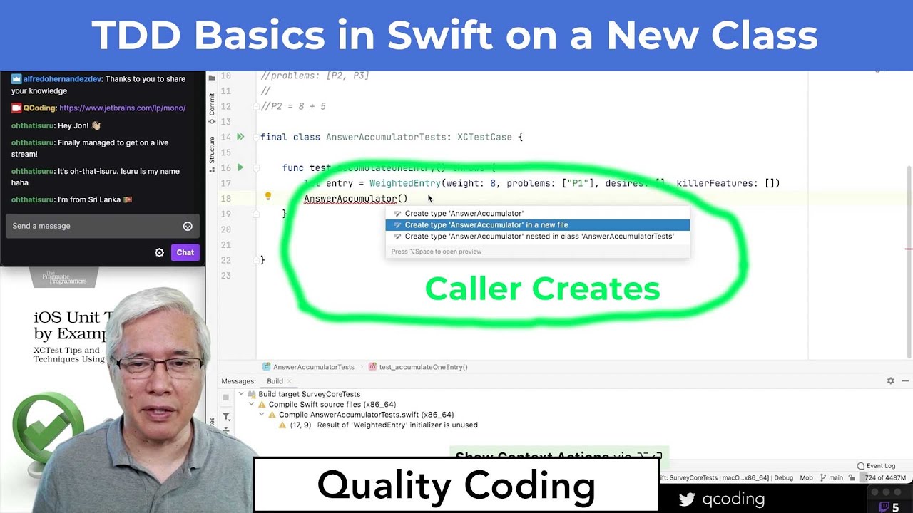 Tdd Basics In Swift On A New Class Live Coding Youtube 9897