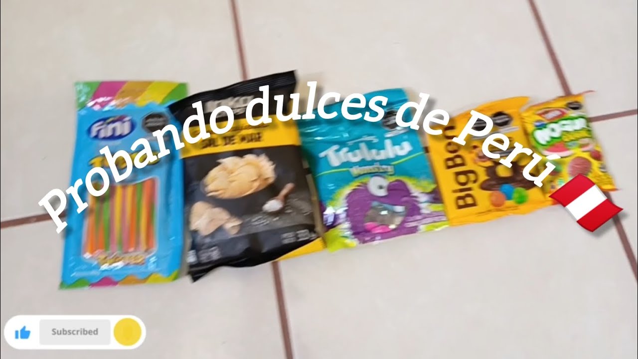 Probando dulces de PERÚ 🇵🇪 #dulcesdeperu - YouTube