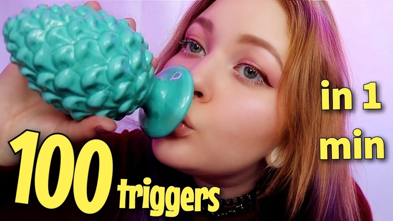 FAST ASMR 🤪 100 TRIGGERS IN 1 MIN 30 SEC 🤪 100 triggers in 60 sec 🤪 - YouTube