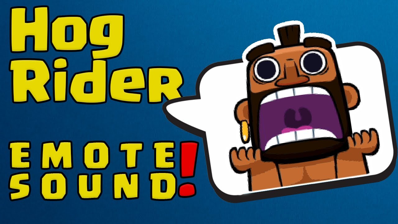 Clash Royale Hog Rider Emote Sound Free Download! - YouTube