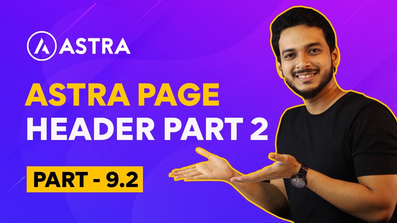 9.2 Astra Page header Part 2 | WordPress Theme customization. - YouTube