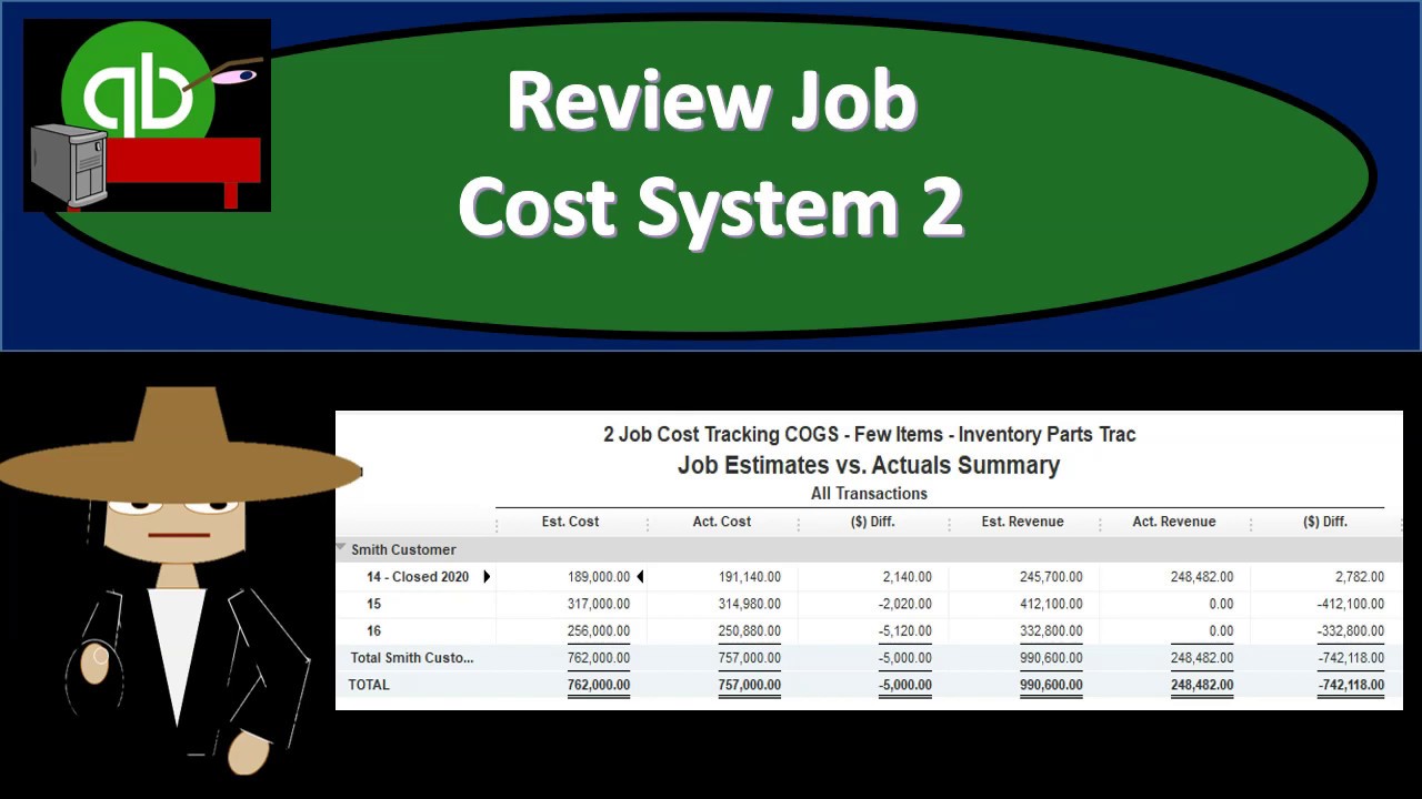 Review Job Cost System 2 145 - YouTube
