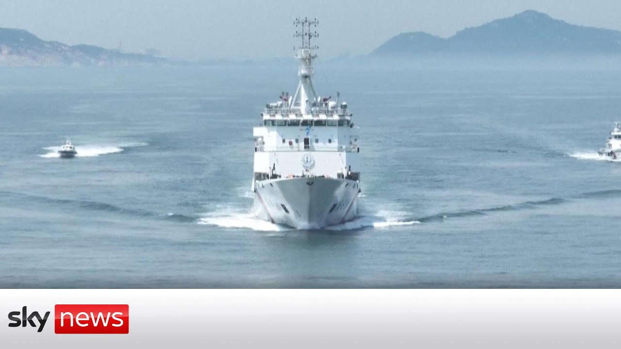 China to begin military exercises in Taiwanese territory - YouTube