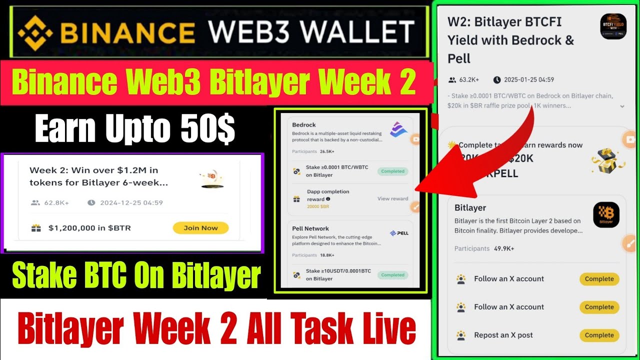 Binance Bitlayer Web3 Airdrop | Win $1.2M Token In Bitlayer | Binance ...