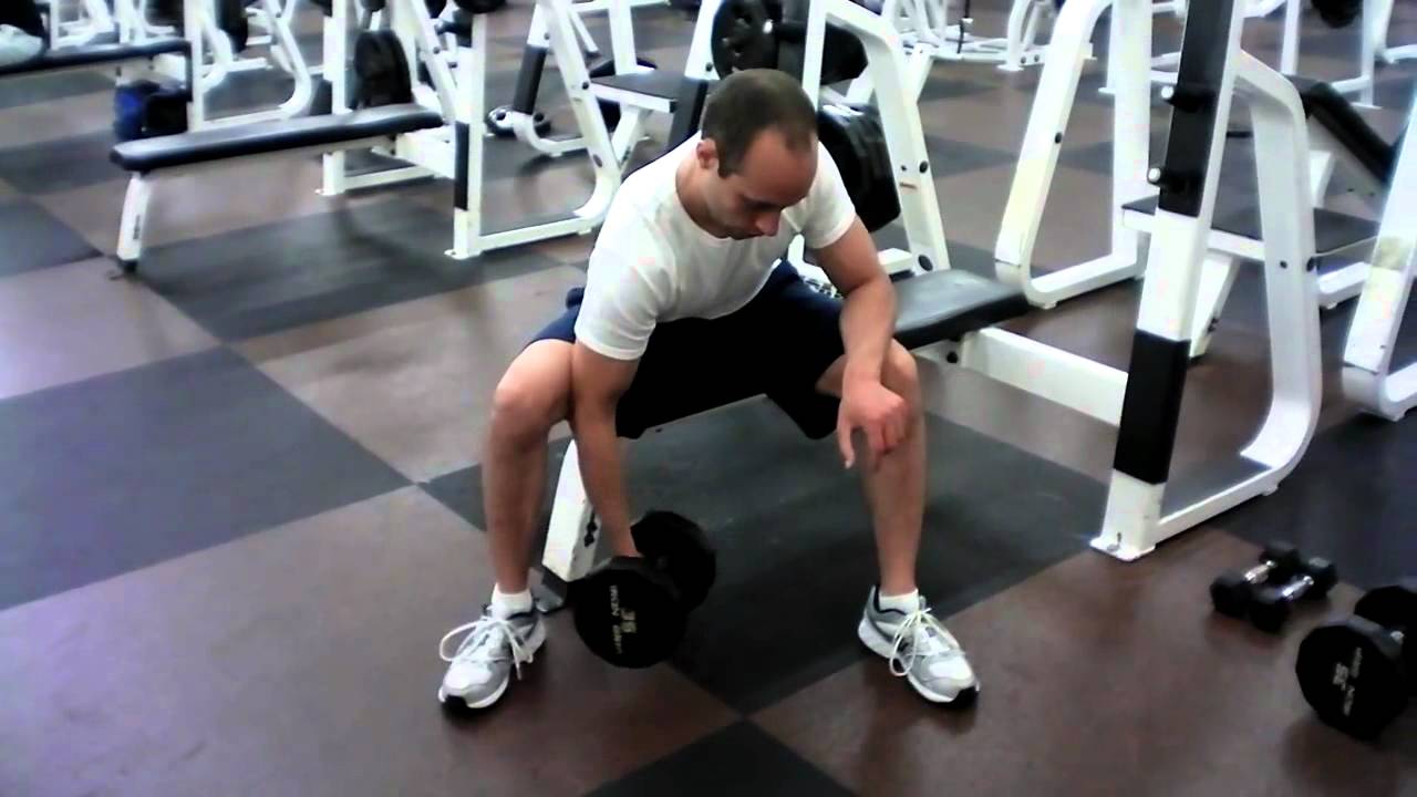 Concentration Curls With Dumbbell - YouTube