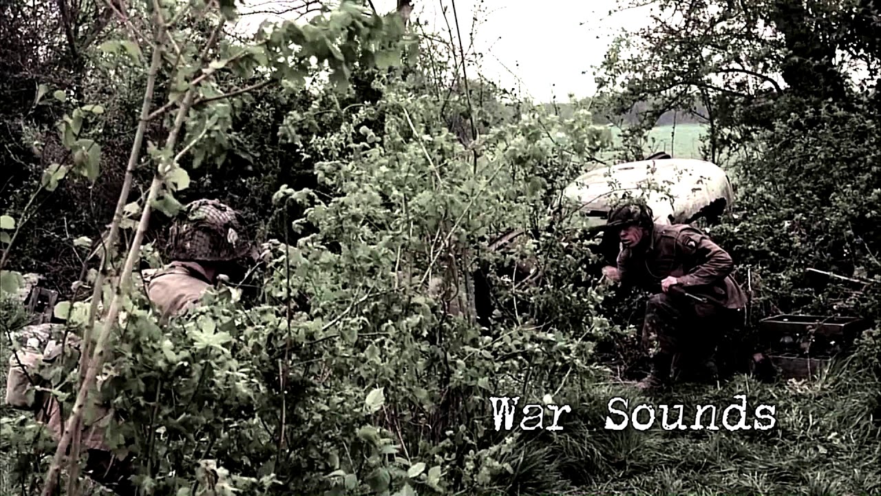 War Sounds Normandy Hedgerow Fight Artillery D-Day - YouTube