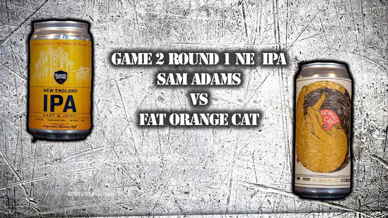 Beer Bracket 2019 Game 2 Round 1 NE IPA Fat Orange Cat vs Sam Adams ...