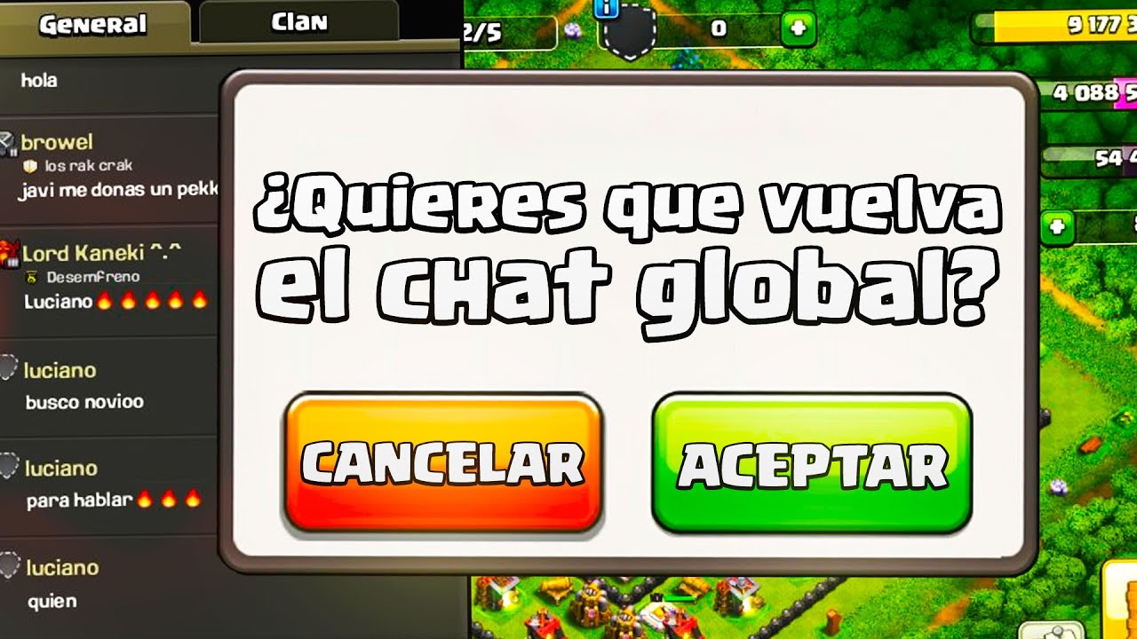Tu oportunidad de que vuelva el CHAT GLOBAL a Clash of Clans 🤯 - YouTube