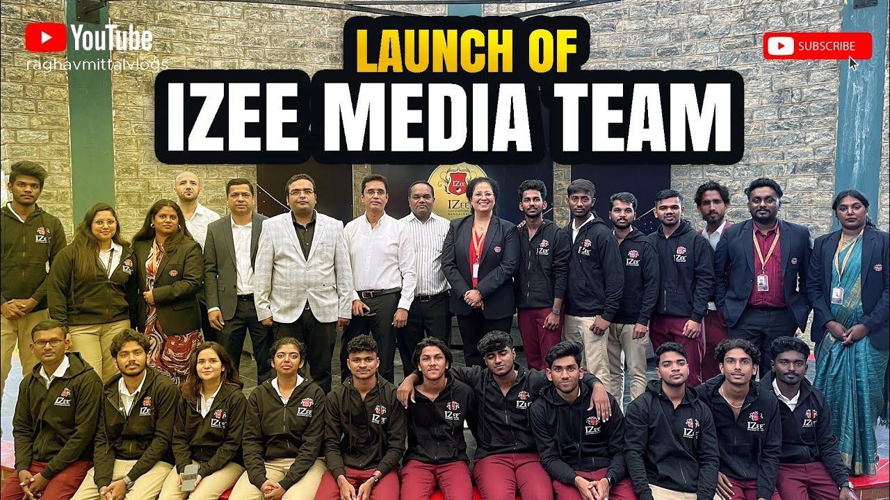 IZEE Media Team Launch | Raghav Mittal Vlogs - YouTube